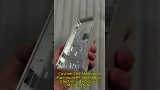 Custom Aluminum RF Shield Cavity CNC Machined Parts