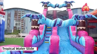 Palm Tree Themed Water Slide - Craft Details