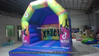Colorful Inflatable Dance Bouncy House for Kids Parties