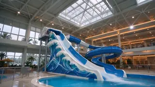 22m Indoor Boomerango Water Slide | Turnkey Water Park Attraction