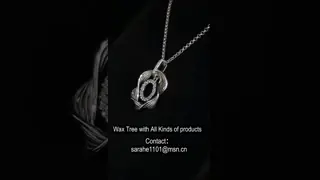 Elegant 925 Sterling Silver Double Circle CZ Pendant