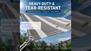 Heavy Duty HDPE Sunshade Net For Greenhouse And Privacy