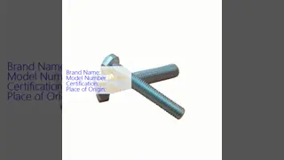 Durable DIN933 Stainless Steel Hex Bolts for Industry