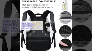 Custom OEM Water Resistant Business Laptop Backpack