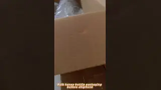 Honey plastic bottle packing for export