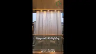 Water Curtain Used In The Hotel Lobby