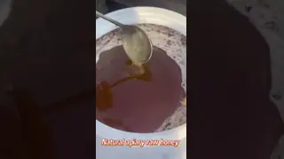 Raw honey from apiary, pure natural