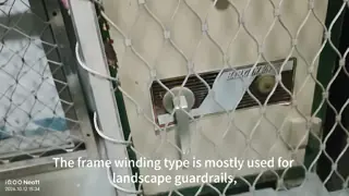 Frame-wrapped stainless steel rope net, custom-shaped available, transparent protective mesh for boa