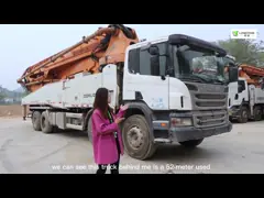 52m Zoomlion Used Truck Concrete Pump Hydraulic 100000m³ Delivery Volume 2012 Year