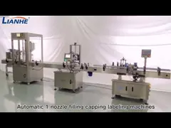 1 Nozzle Automatic Liquid Filling Machine 60 Pcs/Min PLC Control For Jar