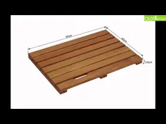 Teak Family Room Furnitures Bathroom Mat Non Slip Wooden Color