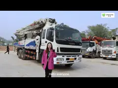 2015 Year Mounted Zoomlion Used Truck Concrete Pump 43 Meter 200000m3 Delivery Volume