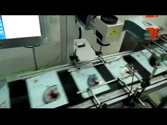 Automatic Laser Marking Machine Line 1064nm Wavelength Non Contact Processing