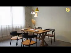 E26 Wood Aluminum Modern Pendant Light 40W Europe Style For Hotel