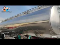 Aluminium Semi Tanker Trailer 35CBM 35000L Tri Axles Safety For Crude Oil