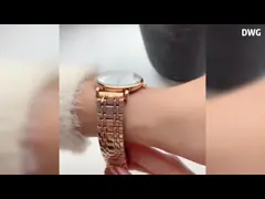 3ATM Waterproof Womens Fashion Watch Steel Crystal With Zinc Alloy Case