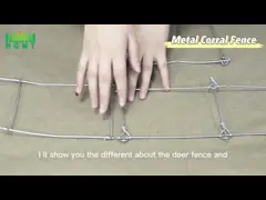 Galvanized Round Metal Corral Fence Steel Hinged / Fixed Knot For Farm