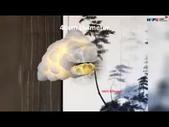 Smart Pendant Inflatable Lighting Decoration Cloud Shape Cotton Leather Silk Materials