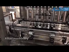 10 Heads Plastic Bottle Liquid Filling Machine 2000bph SS316l With Touch Panel