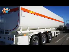 Petroleum Liquid Tanker Trailer Truck 70000 Liters 3 Axles For Fuel Transport
