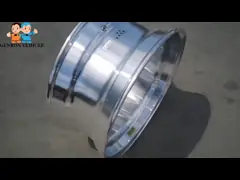 Aluminum Alloy Truck Trailer Spare Parts Rim Welded Cold Pressing Metallic Paint
