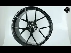 Gloss Black 1 Piece Forged Wheels Alloy Rims A6061 T6 Aluminum Alloy