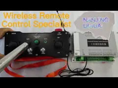 Industrial Sensitive Flexible Black Handheld Remote Control 433MHz Waterproof