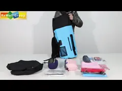 Flexible Waterproof Backpack Bag PVC Tarpaulin Lightweight For Outdoor