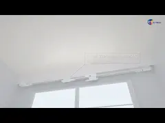 Smart Motorized Aluminium Extendable Curtain Track Straight Schedule / Wifi Control