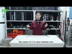 Galvanized Metal Corral Fence Razor Barbed Wire Stainless Steel 2.5mm Diameter