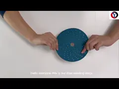 Self Adhesive Coral Blue Ceramic Sanding Disc Polishing Film For Filler / Putty Sanding