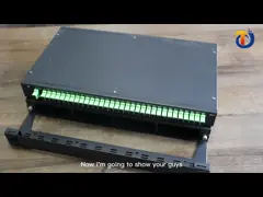 Multi Type Rack Mount Fiber Optic Patch Panel 12 - 288 Fibers Ports With Connectors