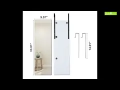 Wall Mounted Family Room Furnitures Makeup Mirror Frameless 3mm Thick