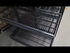 Retail Display Mesh Supermarket Display Shelving Light Duty Cold Rolled Steel