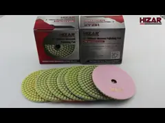 Wet / Dry Diamond Wet Polishing Pads 3mm Thickness For Marble / Granite