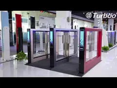 35P/m 0.2S Operating Swing Barrier Gate Transparent Acrylic For Office Building