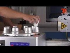 Automatic Rotary Laser Marking Machine 8 Station Logo Printing For Bulb