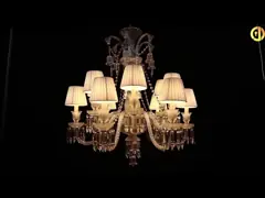 Creative Simple Crystal Candle Chandelier E14 For Bedroom / Living Room