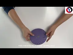 Purple Film Based Zirconia Sanding Disc 3/6 inch Multi Hole Mixed Alumina Oxide