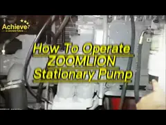 Stationary Zoomlion NEW Concrete Pump 70/120m3/h With Cooling Fan