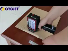 Manual Control Thermal Handheld Inkjet Printer 12.7mm Height For Carton Paper