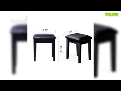 Tablas de maquillaje de computadora de madera maciza tablero de MDF con 2 cajones