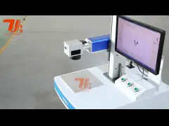 Fiber Laser Marking Machine 20 - 100khz Air Cooling Multifunction Small Size
