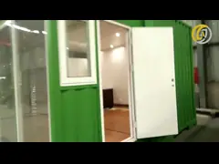 Prefab Expandable Shipping Container House Single / Double Room Green