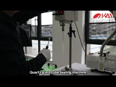 Automatic Rotary Quartz Vacuum Sealing Machine Safety High Efficiency