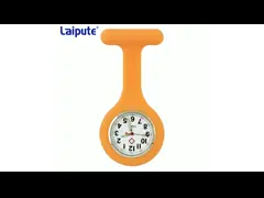 Quartz Movement Nurses Clip On Fob Watch Silicone Strap Wearproof