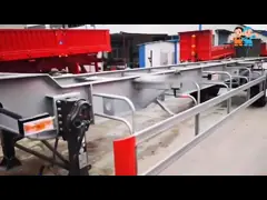Mechanical Suspension Container Semi Trailer Chassis Skeleton For 20 / 40ft Container