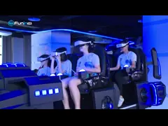 6 Players 9D VR Simulator Chair Steel Electrical Crank For Tourist Attractions