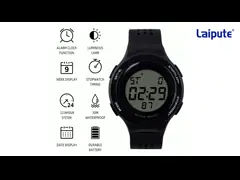 LCD Digital Nylon Wrist Watch Silicone Strap Colorful Electronic Movement