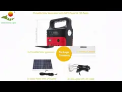 7500mAh Solar Home Lighting System Panel DC Portable For Camping